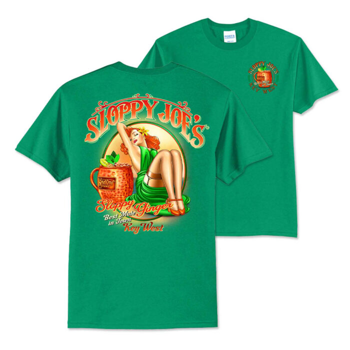 Sloppy Ginger Kelly Green T-shirt | Sloppy Joe's Bar | Key West, FL